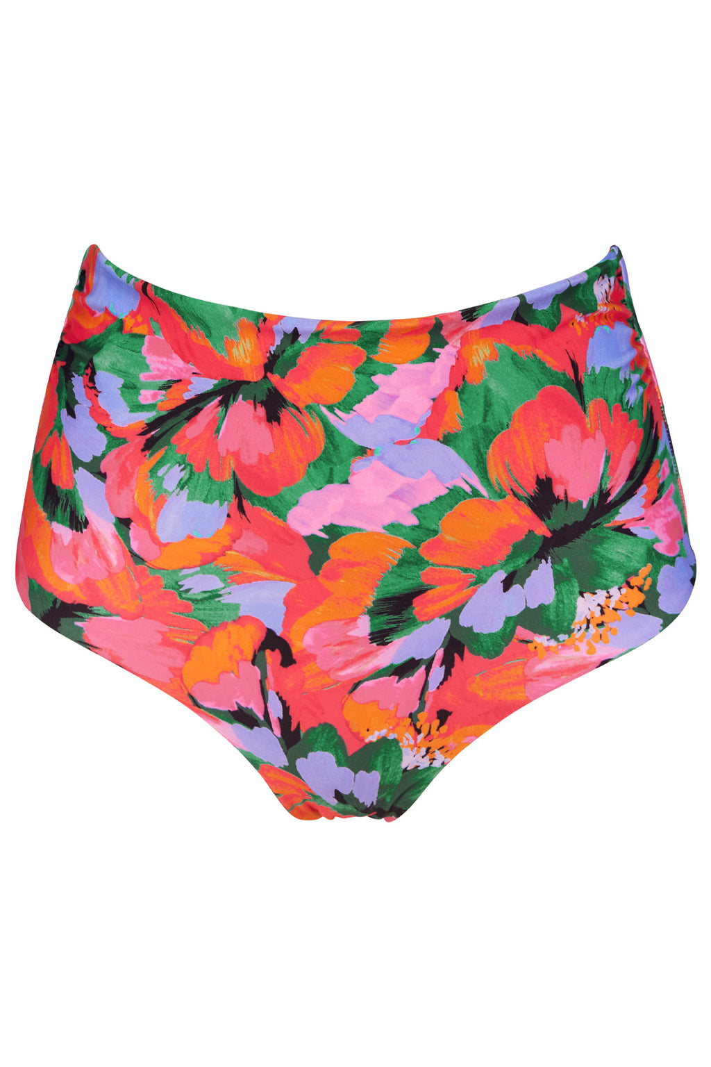 Hummingbird Cove Capri High Waist: Shirred Foldover Bikini Bottom ...