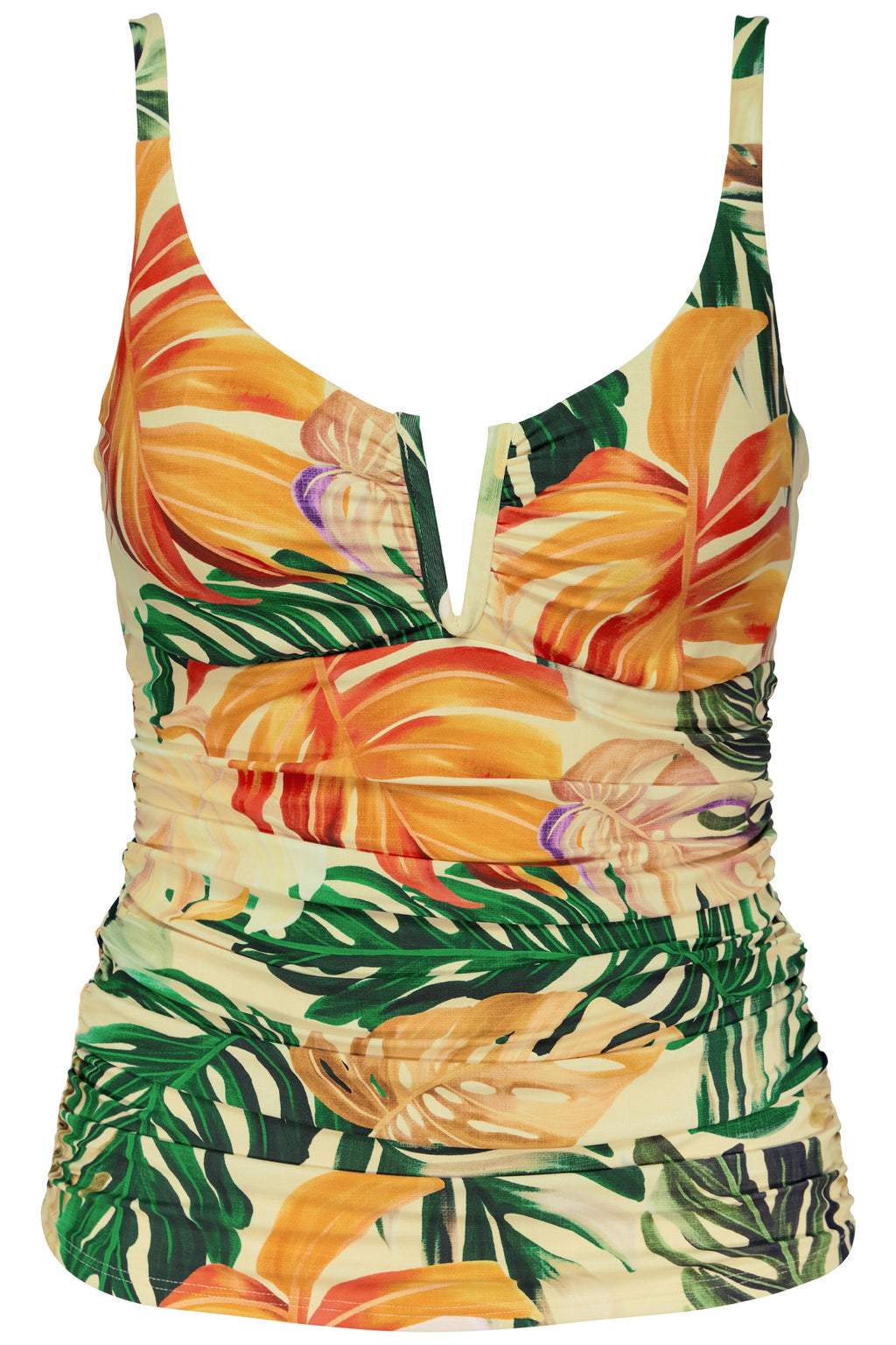 Amber Oasis Zuri V-Wire Tankini: Shirred Bra-Sized Swim Top | Sunsets ...